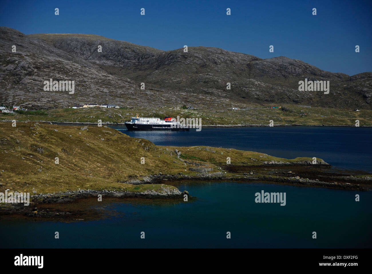 Car ferry MV Hebrides,in loch tarbert on the island of Harris,ouetr ...