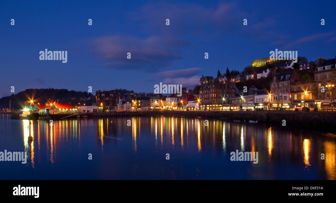 Oban at night maccaigs tower hi-res stock photography and images - Alamy