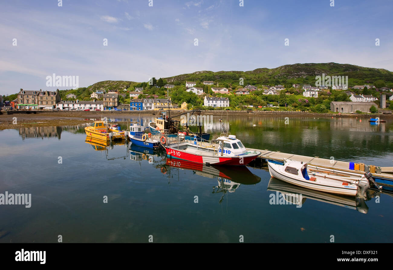 Panoramic of Tarbert harbour, Loch Fyne, Argyll Stock Photo - Alamy