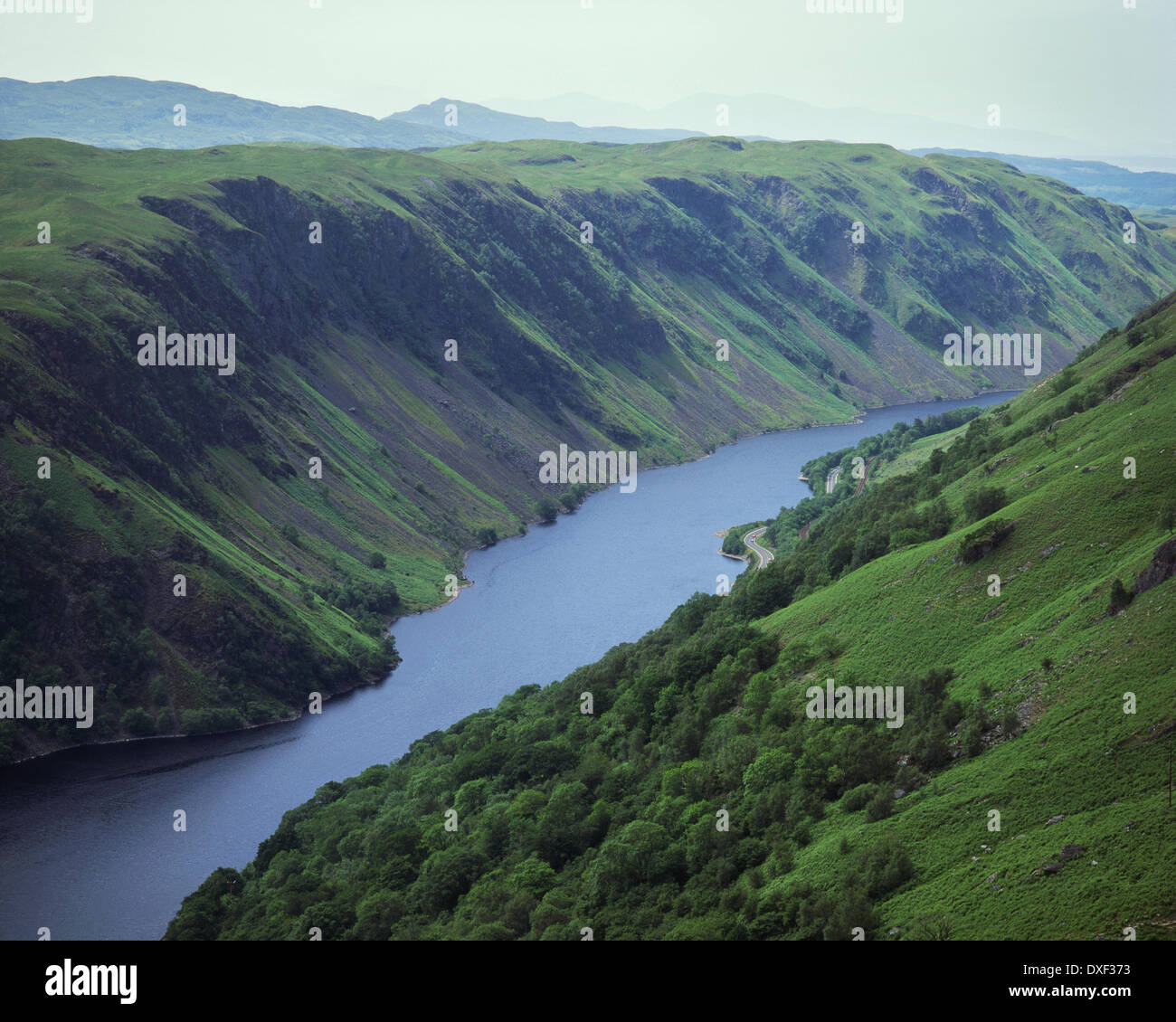 Overview of the Pass of Brander from the slopes of Ben Cruachan, Loch ...