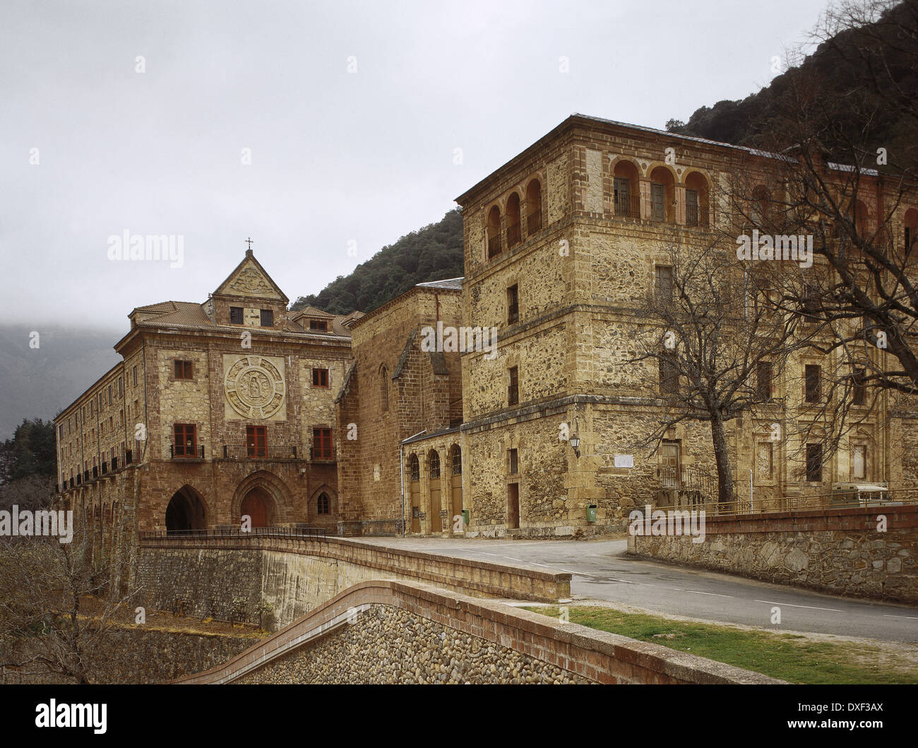 Spain. Anguiano. Monastery of Our Lady of Valvanera. Medieval. Exterior ...