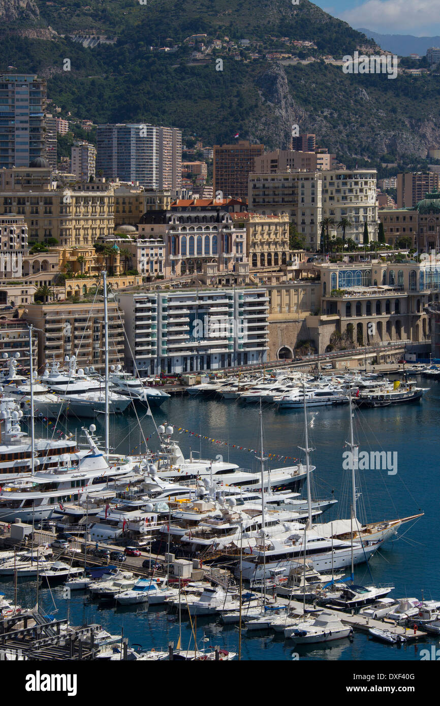 The Port of Monaco in the Principality of Monaco, a sovereign city ...