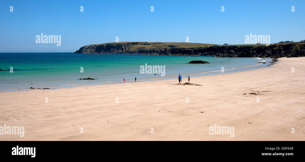 Beautiful beach at Port Ness on the north tip of the island of Lewis ...