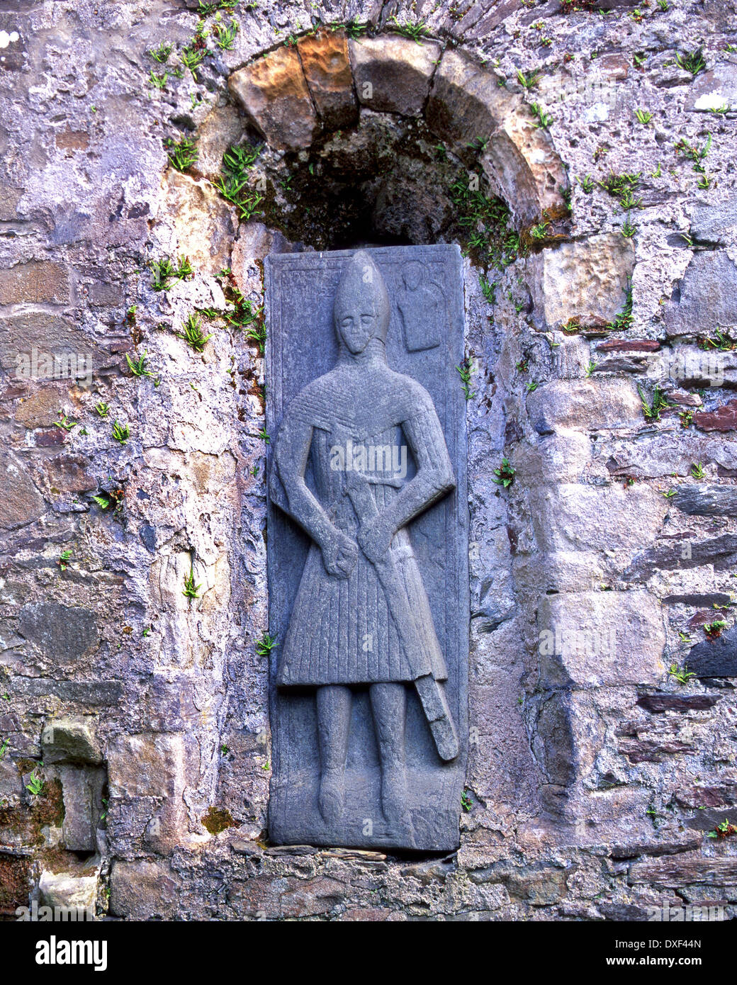 carved medieval grave slabs at kildalton chapel island of islay Stock ...