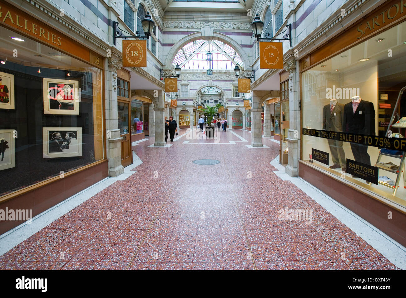 Inside the grosvenor shopping centre in Chester city centre,Cheshire ...