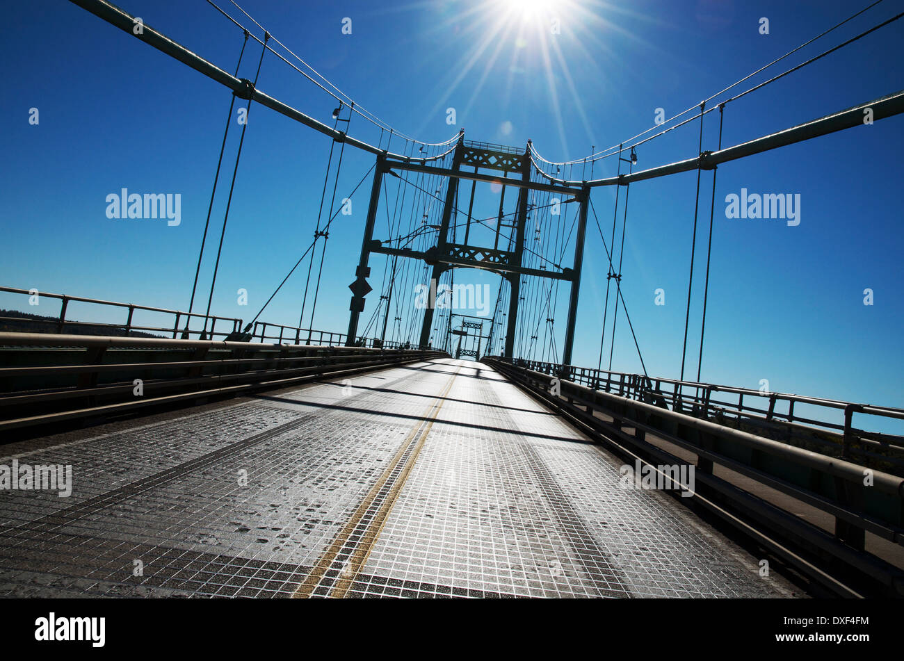 Driver's View of Thousand Islands Bridge over St Lawrence River ...