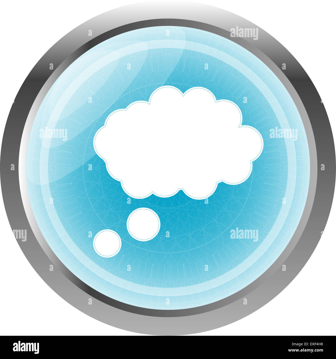 speech bubbles sign button, web app icon Stock Photo - Alamy