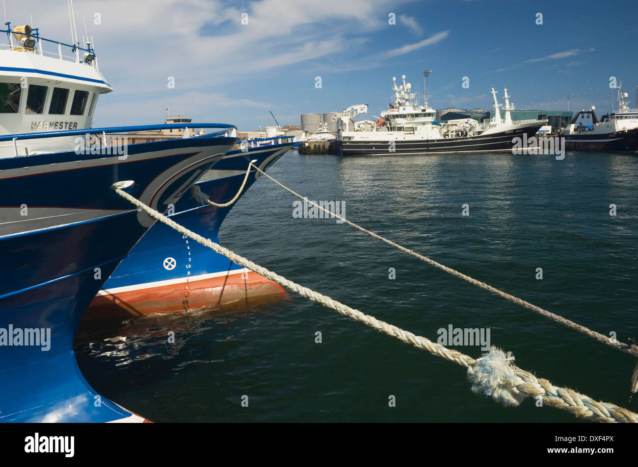 Peterhead harbour, Aberdeenshire, Scotland Stock Photo - Alamy