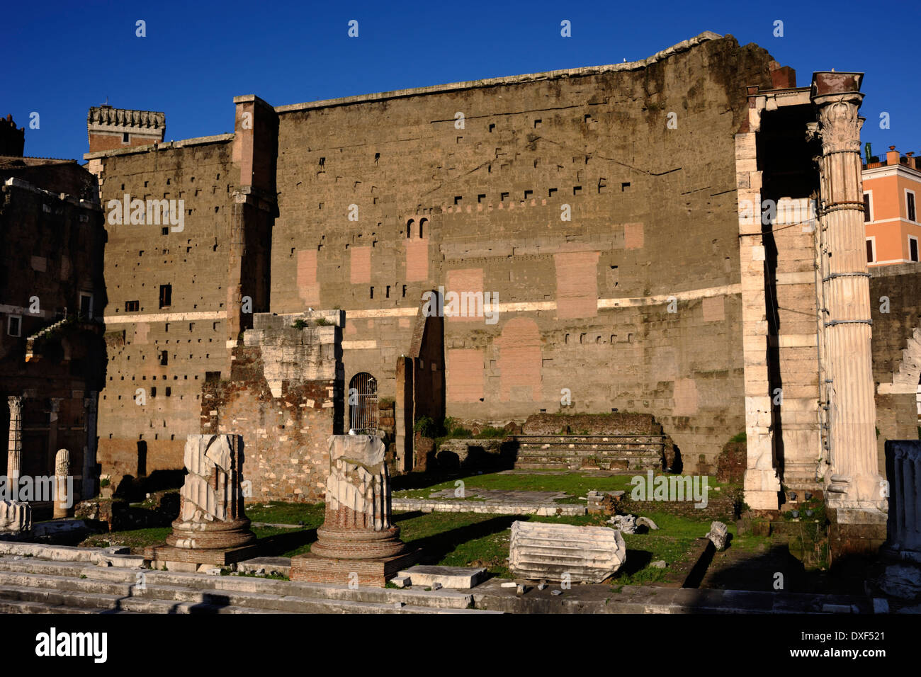 Italy, Rome, Forum of Augustus, temple of Mars Ultor the Avenger (1st ...