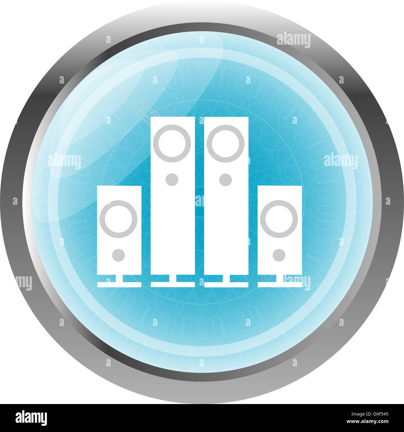 Speaker. Button. icon isolated on white background Stock Photo - Alamy