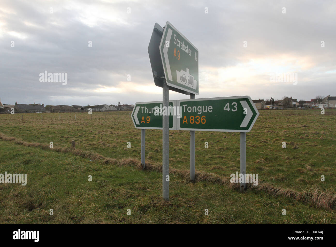 A9 road sign hi-res stock photography and images - Alamy