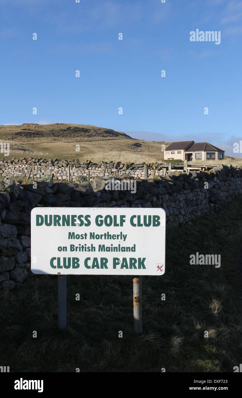 Durness Golf Club Mostly Northerly on British mainland sign Scotland ...