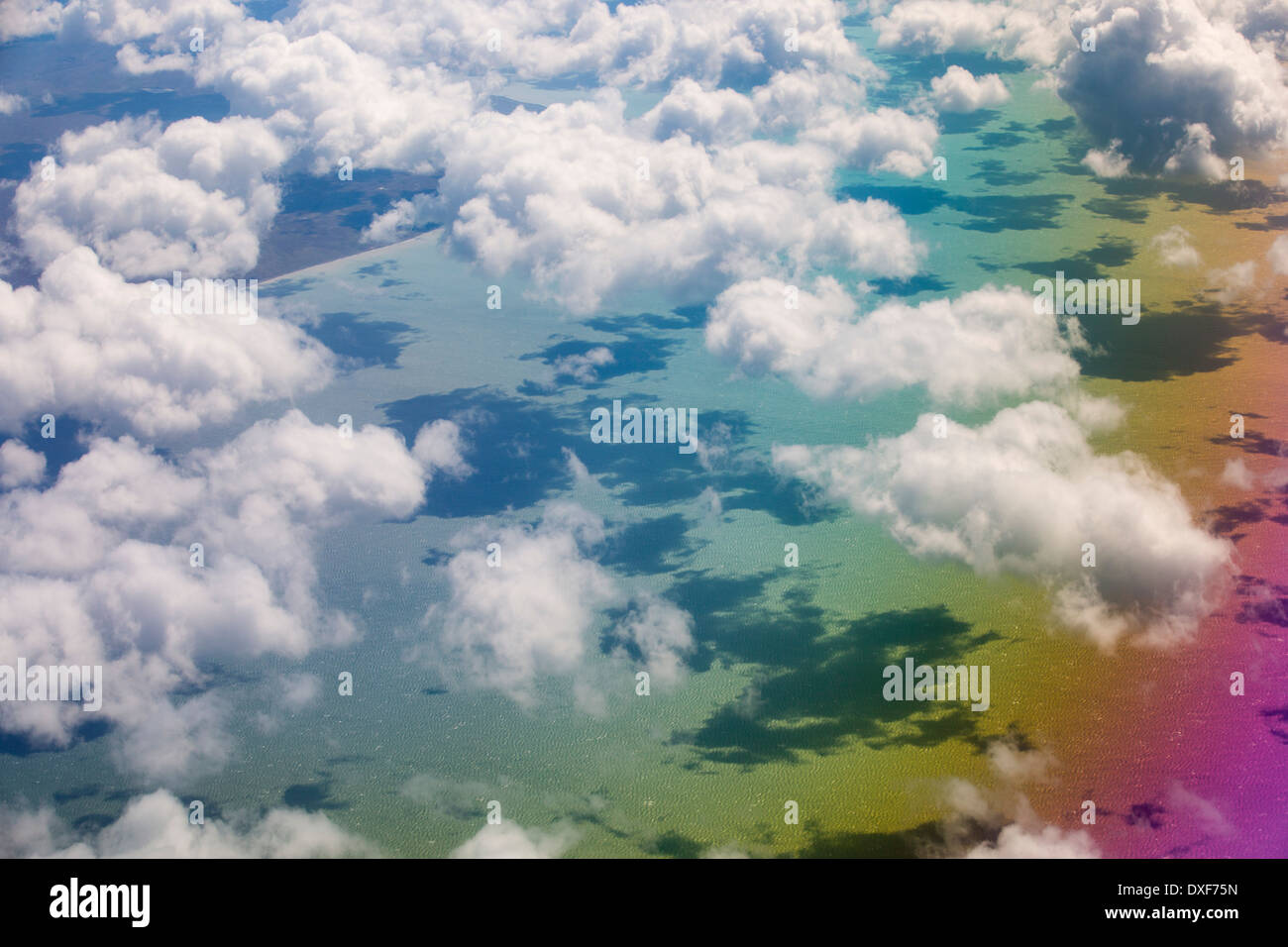 Cumulo Nimbus cloud seen from an airplane window over the Argentinian ...