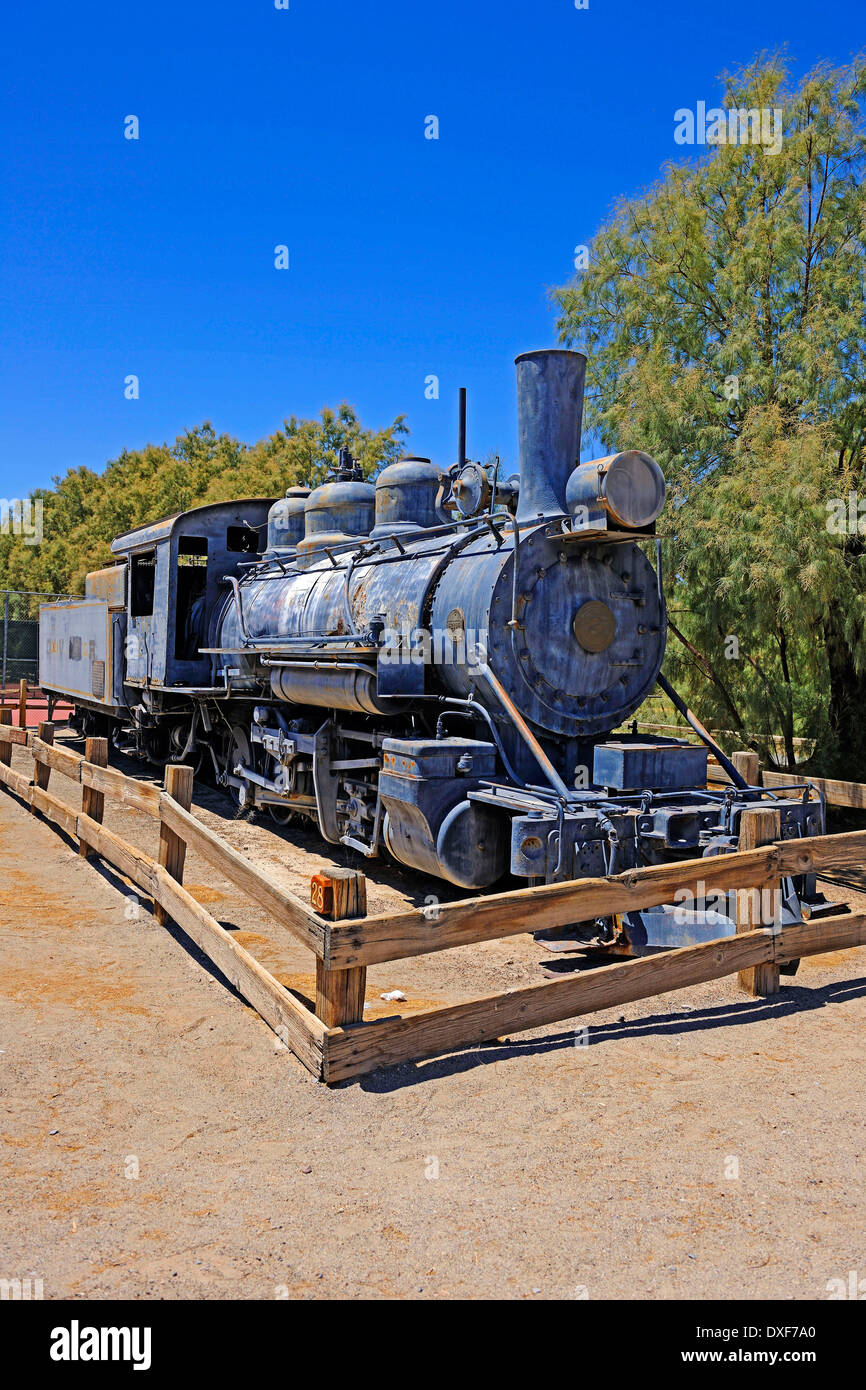 Historic steam engine from 1930 used for the transport of borax Furnace ...