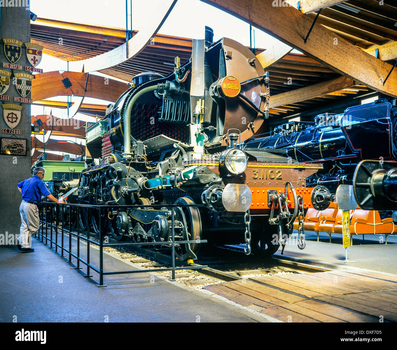 Cutaway of a Baltic Nord 3.1102 French locomotive 1.910 at Cité du ...