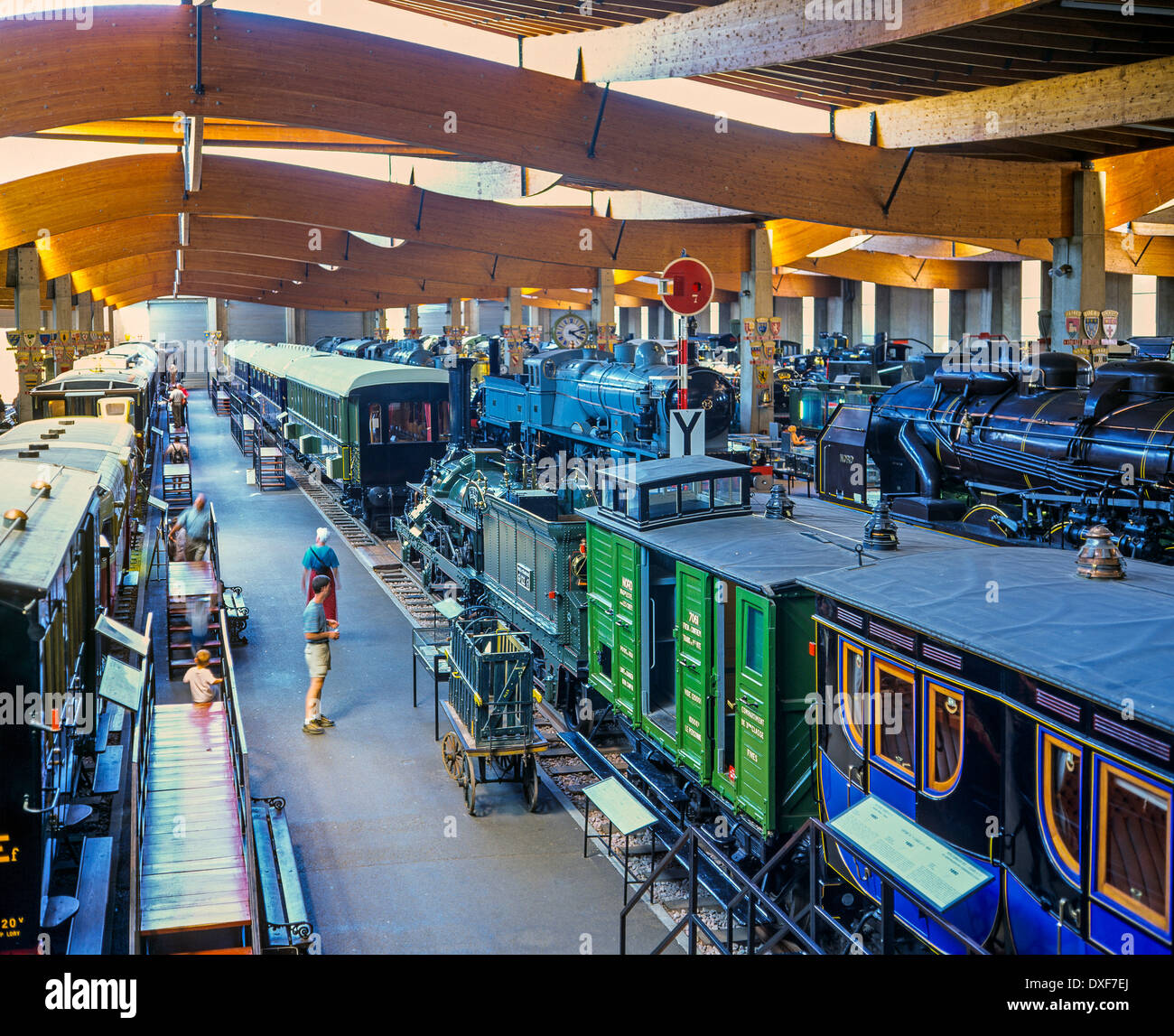 Cite du train museum visitors hi-res stock photography and images - Alamy