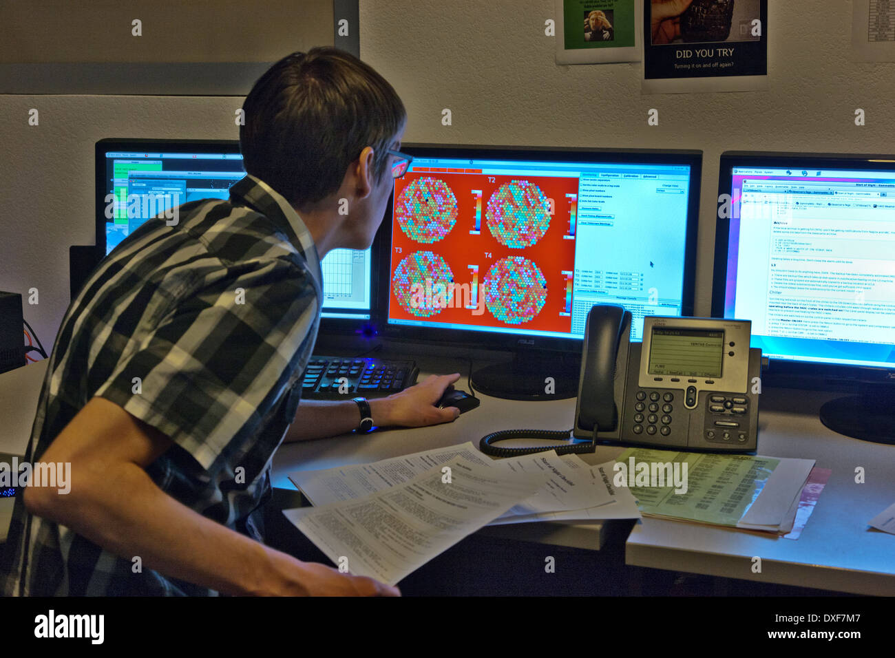 Operator control room hi-res stock photography and images - Alamy