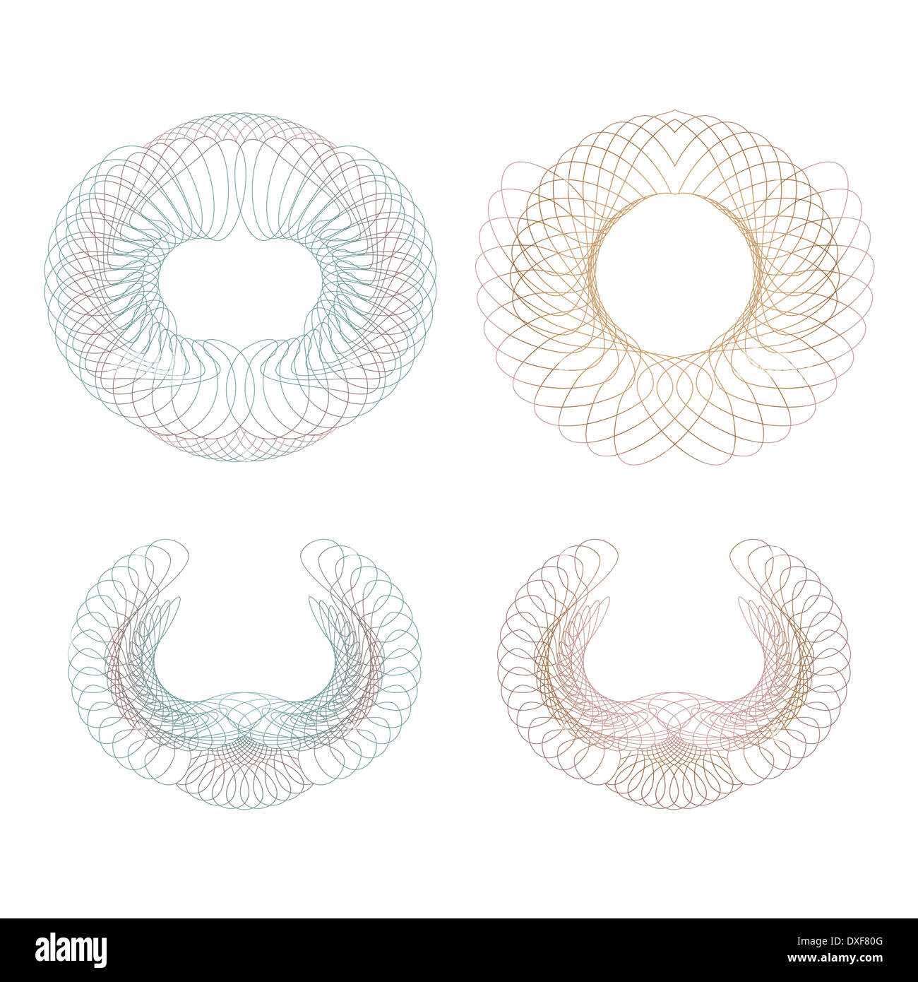 Rosette form Cut Out Stock Images & Pictures - Alamy