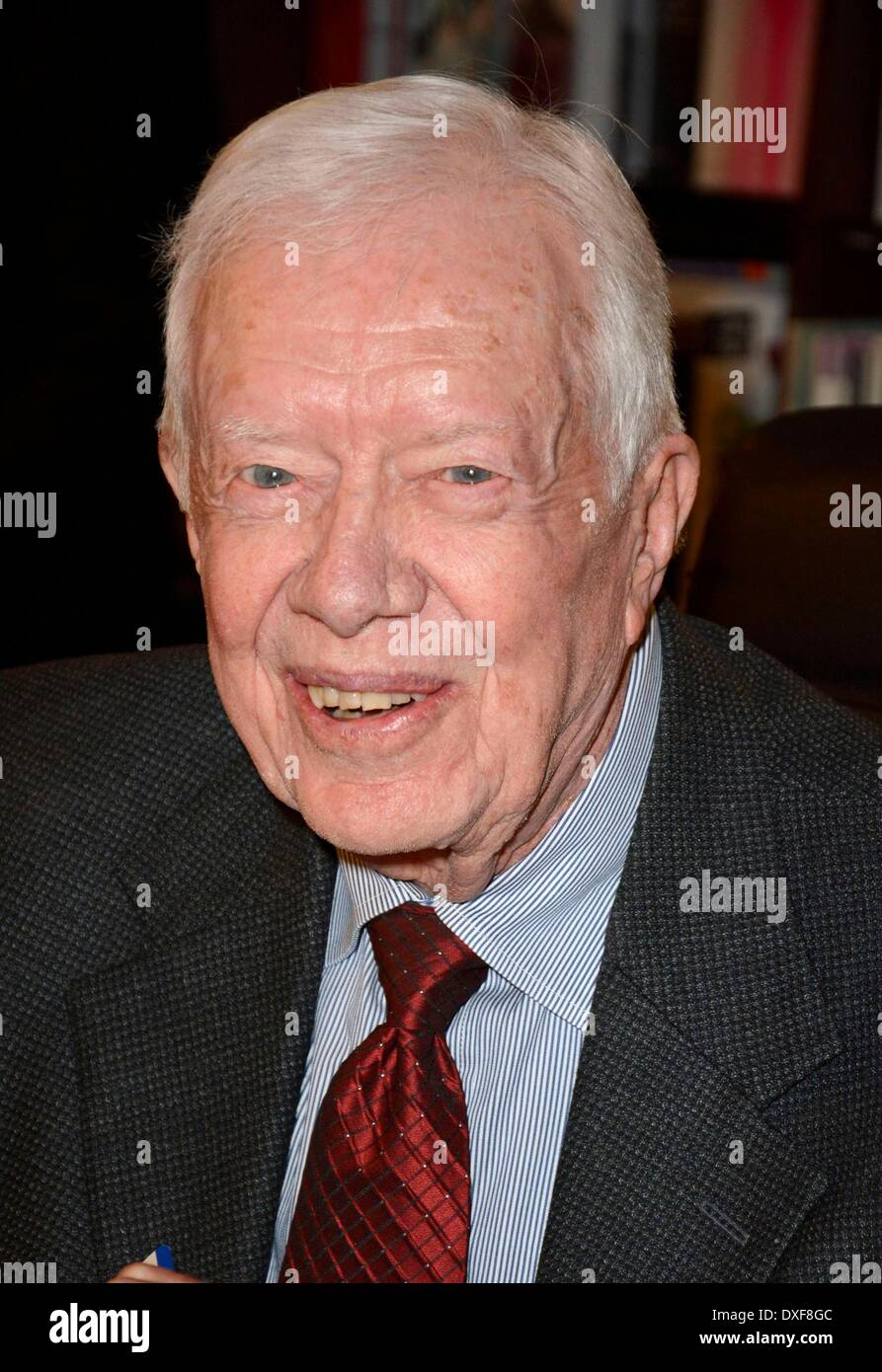 New York, NY, USA. 25th Mar, 2014. Jimmy Carter at in-store appearance ...