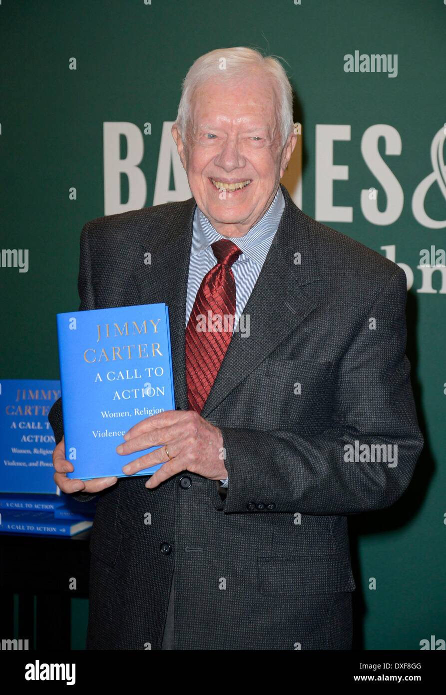 New York, NY, USA. 25th Mar, 2014. Jimmy Carter at in-store appearance ...