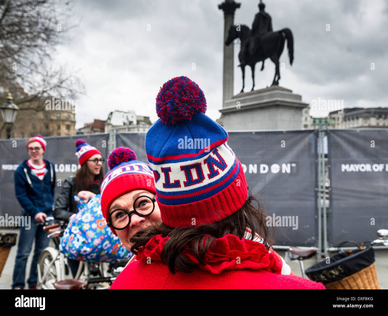 Wearing colorful hats hi-res stock photography and images - Alamy