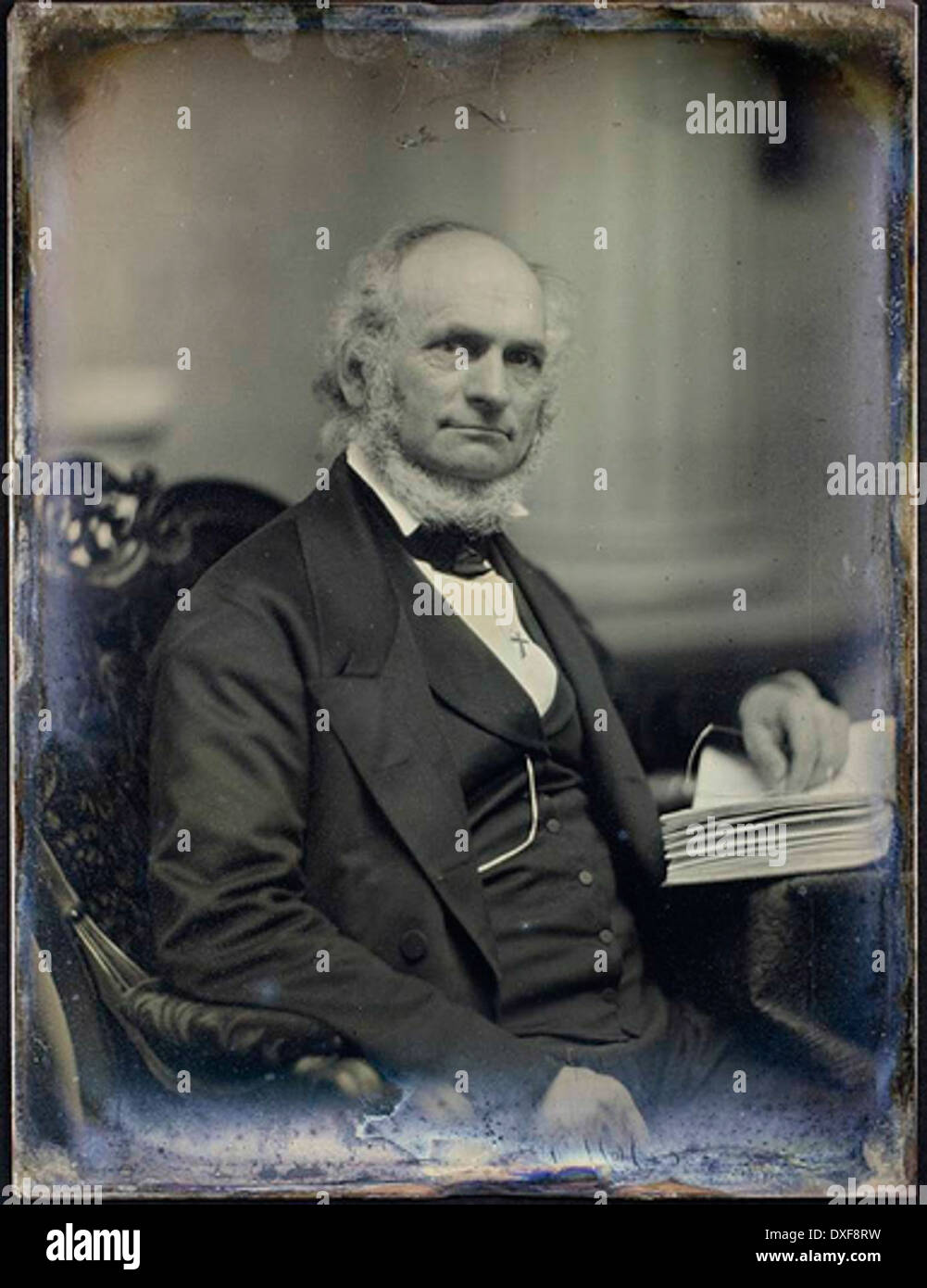 A vintage photograph of Calvin Ellis Stowe, a significant figure in ...
