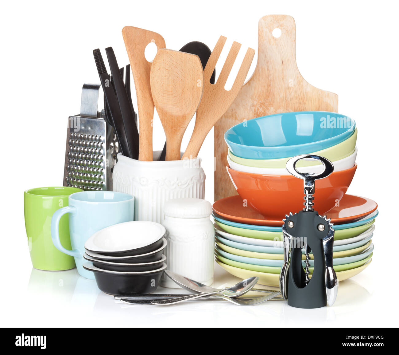 Cooking equipment. Isolated on white background Stock Photo - Alamy