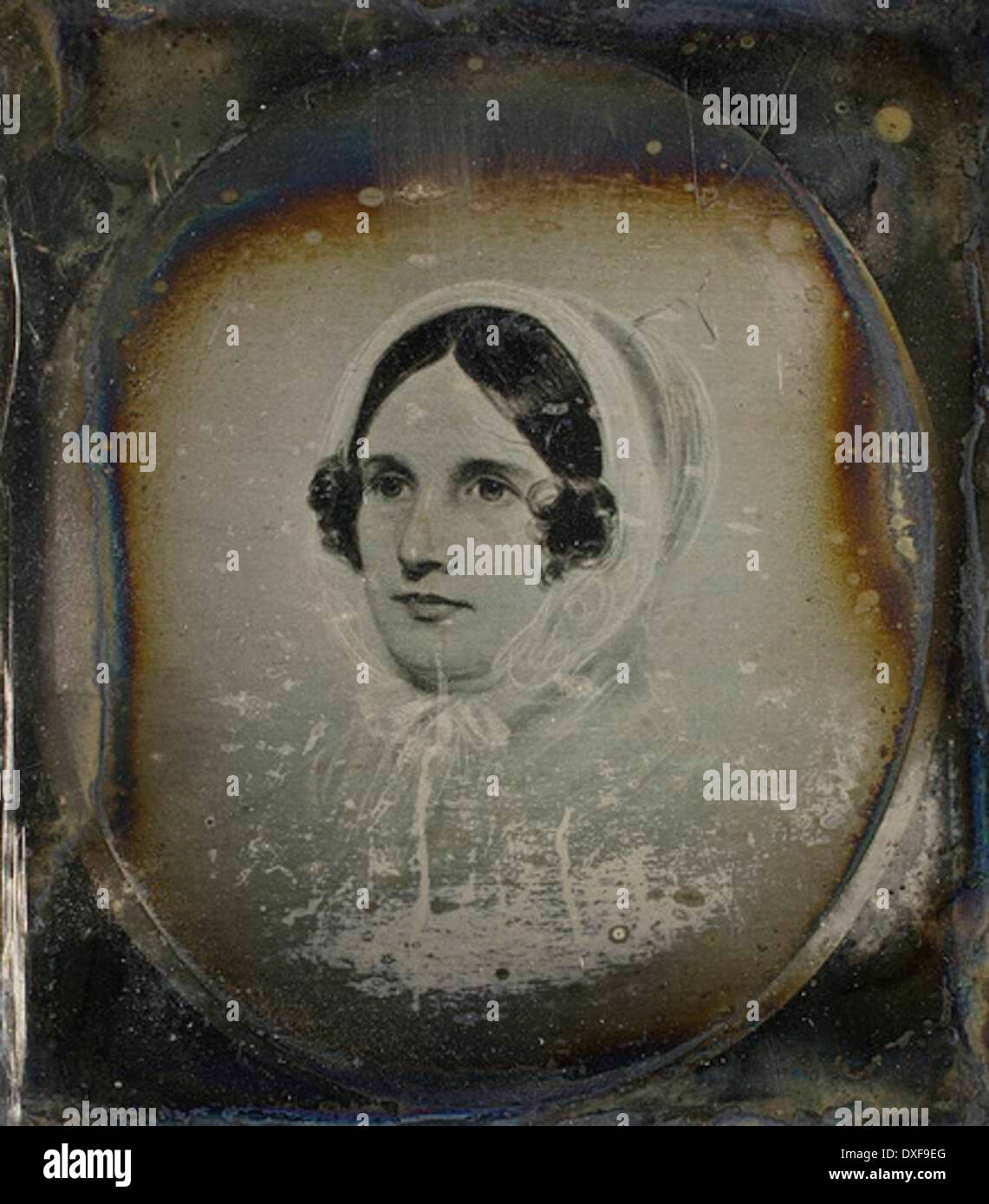 This historical drawing features an unidentified woman, capturing her ...
