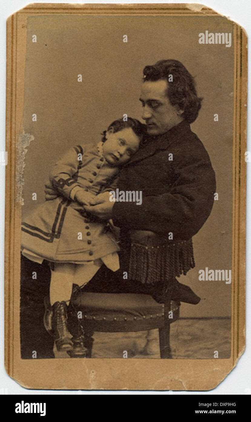 This vintage photograph captures Edwin Booth, the famous American actor ...
