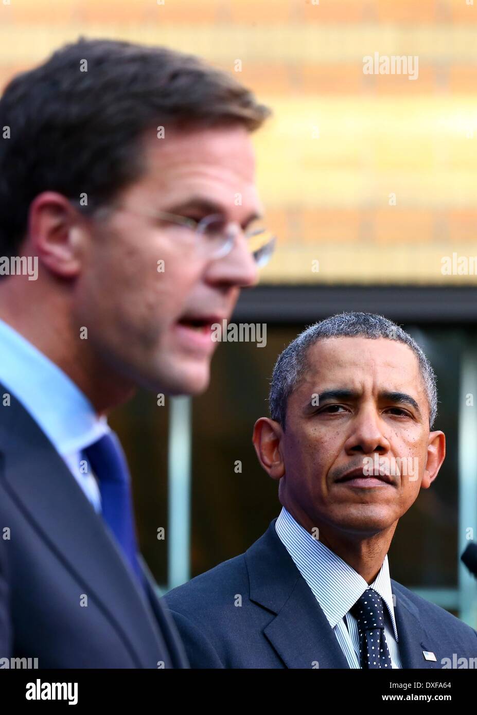 The Hague, Netherlands. 25th Mar, 2014. Dutch Prime Minister Mark Rutte ...