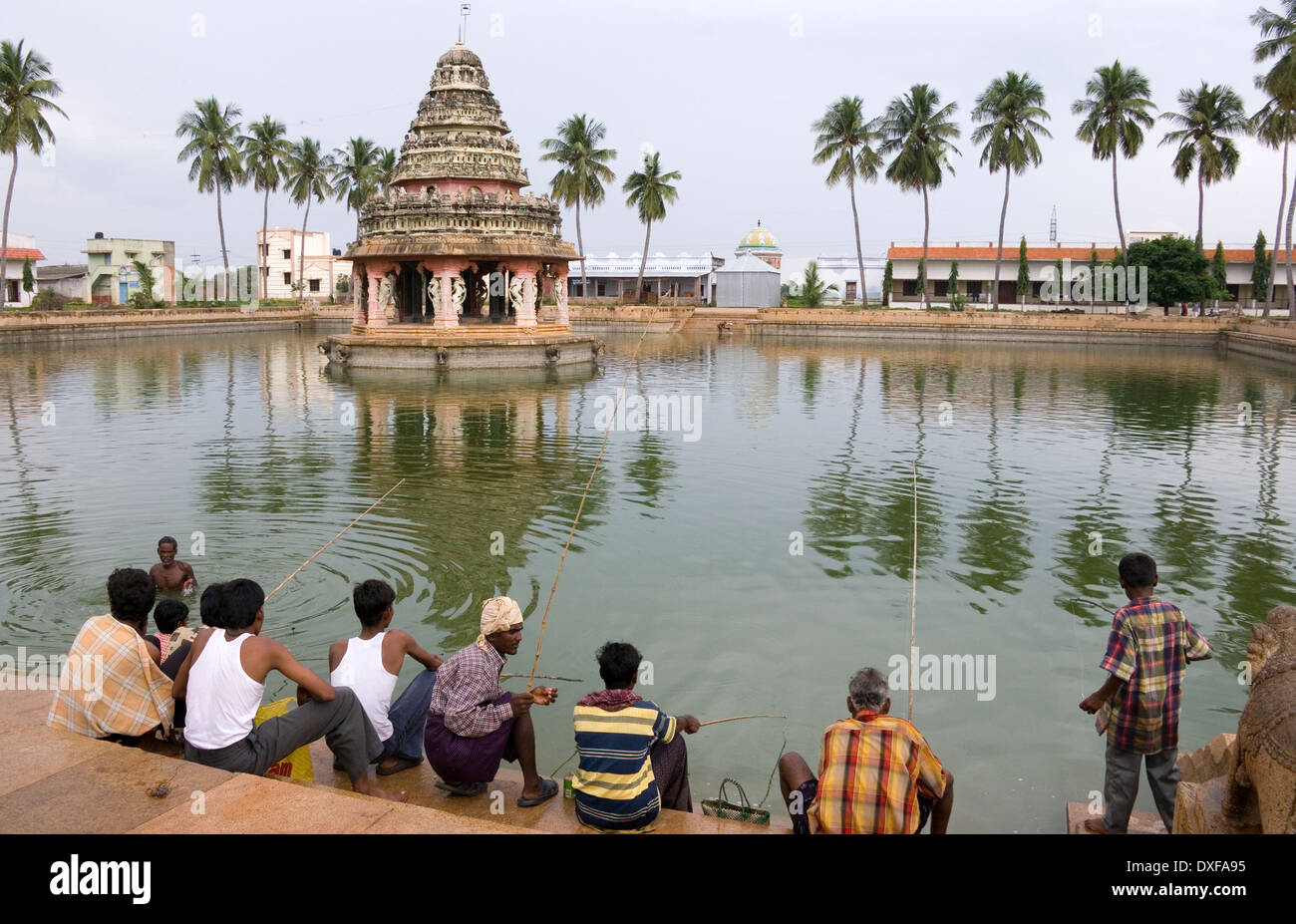 Hindu temple in village karaikudi hi-res stock photography and images ...