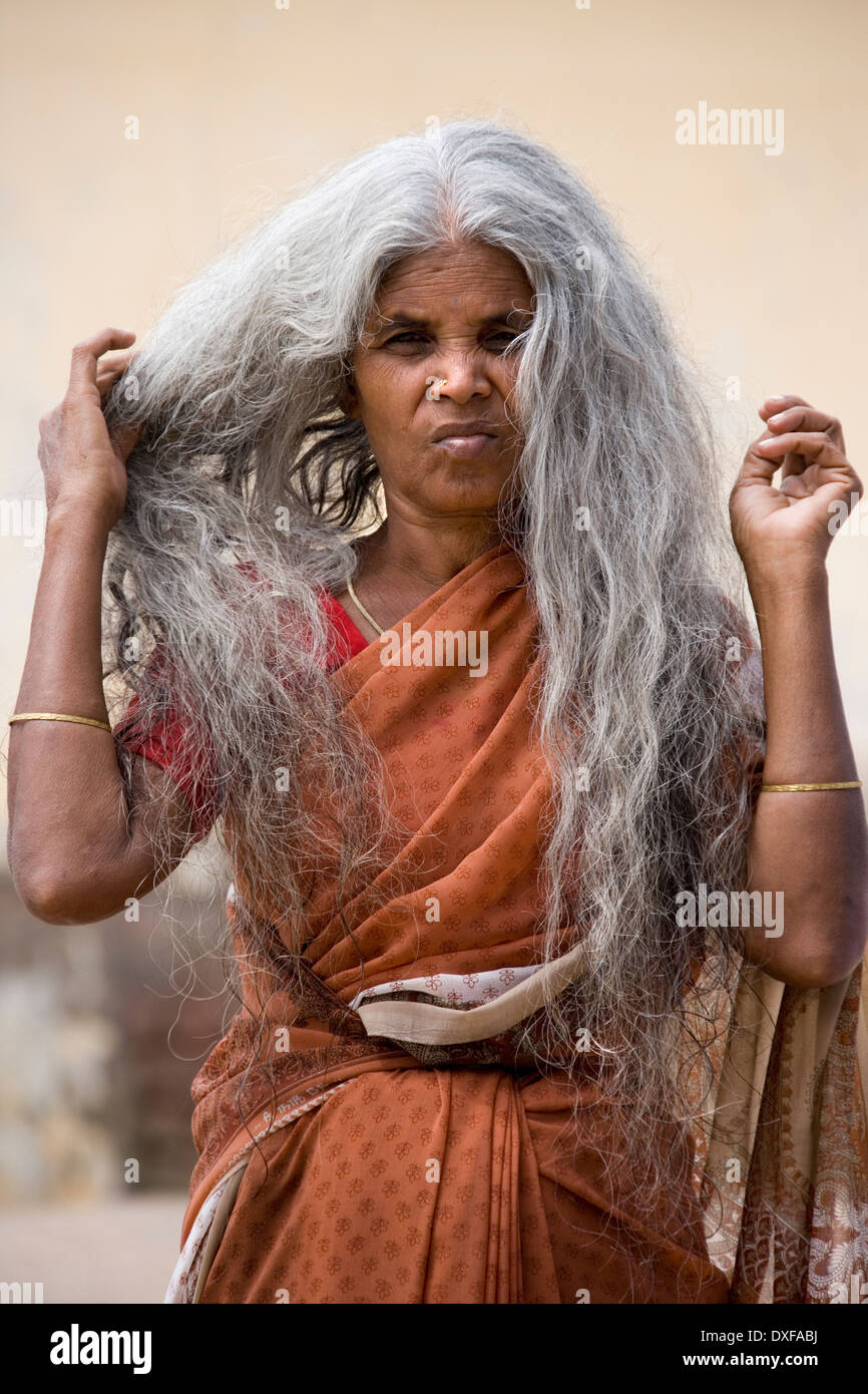 Indian Very Long Hair Women