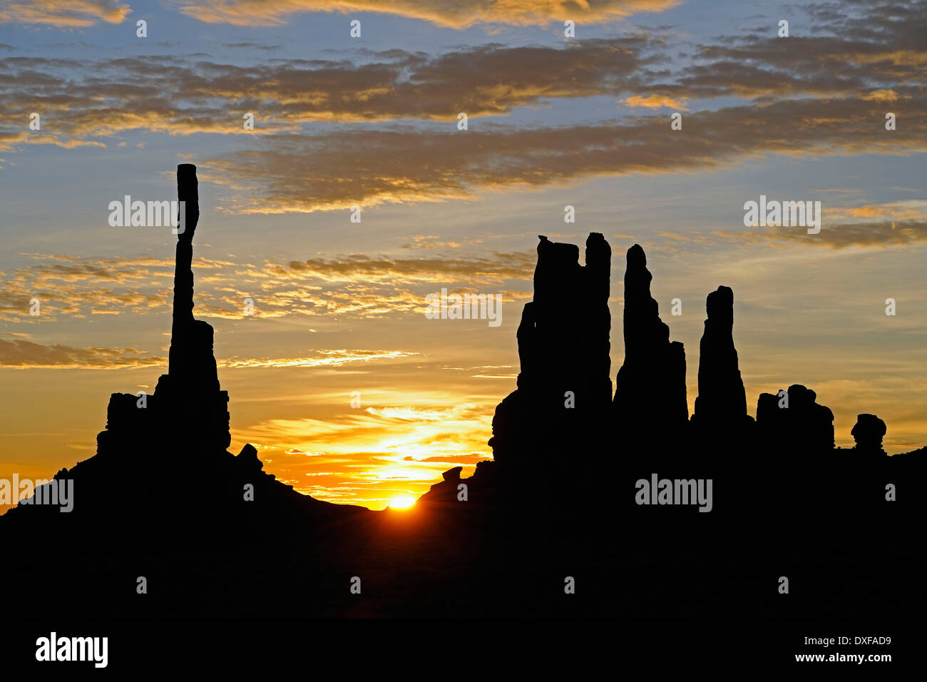 Totem Pole, Monument Valley, Arizona, USA Stock Photo - Alamy