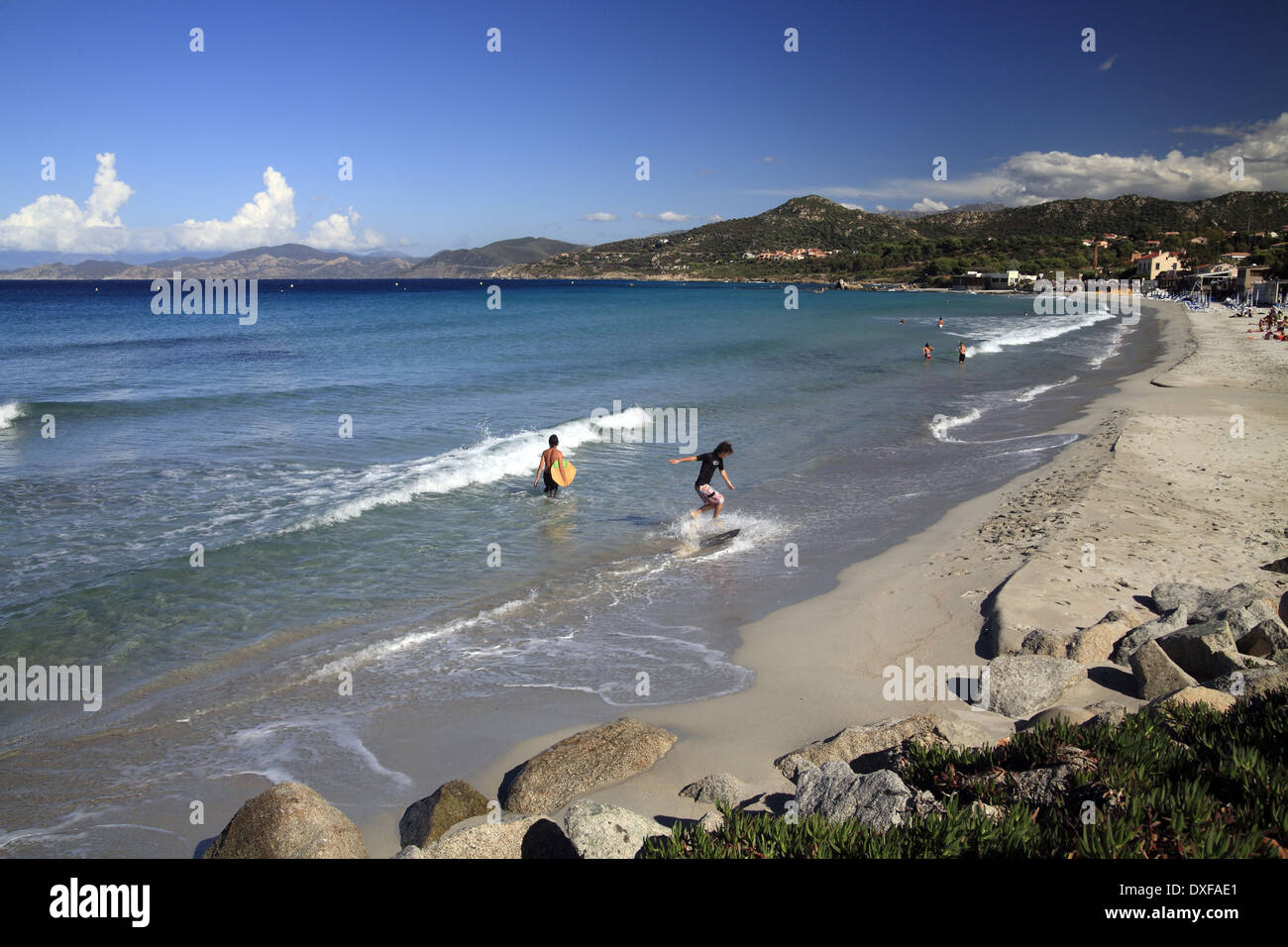 Ile Rousse beach in Corsica, France Stock Photo - Alamy