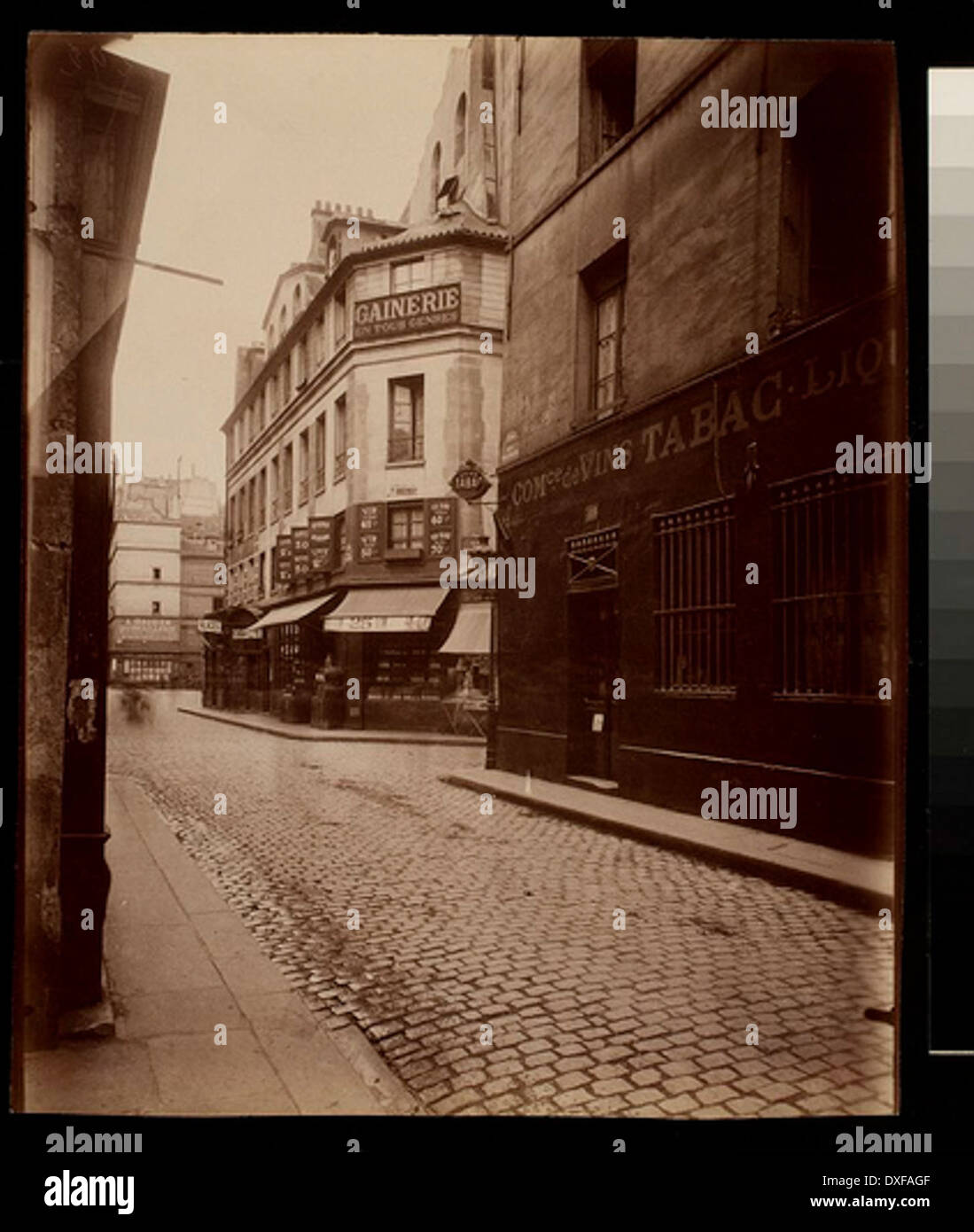 This historical image depicts La Rue Beaubourg, where the events of the ...