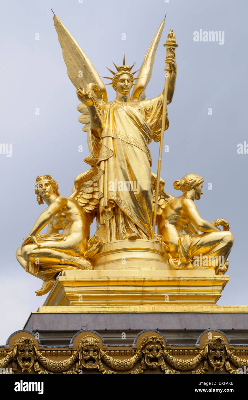 La Poesie Statue, Opera Garnier, 9th Arrondissement, Paris, France ...