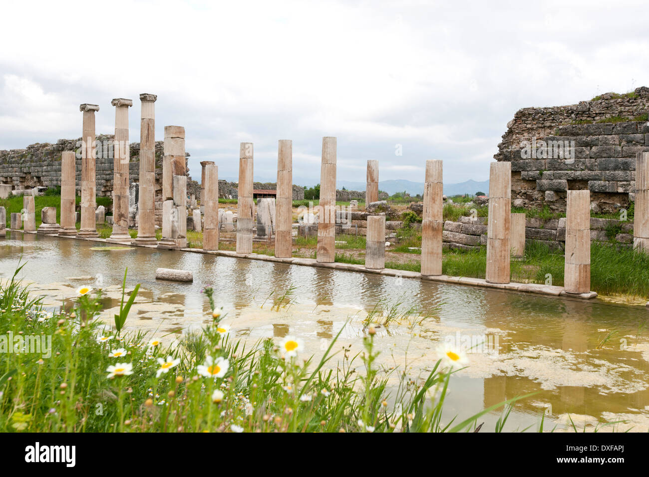 Ancient Roman ruins in Magnesia, Turkey Stock Photo - Alamy