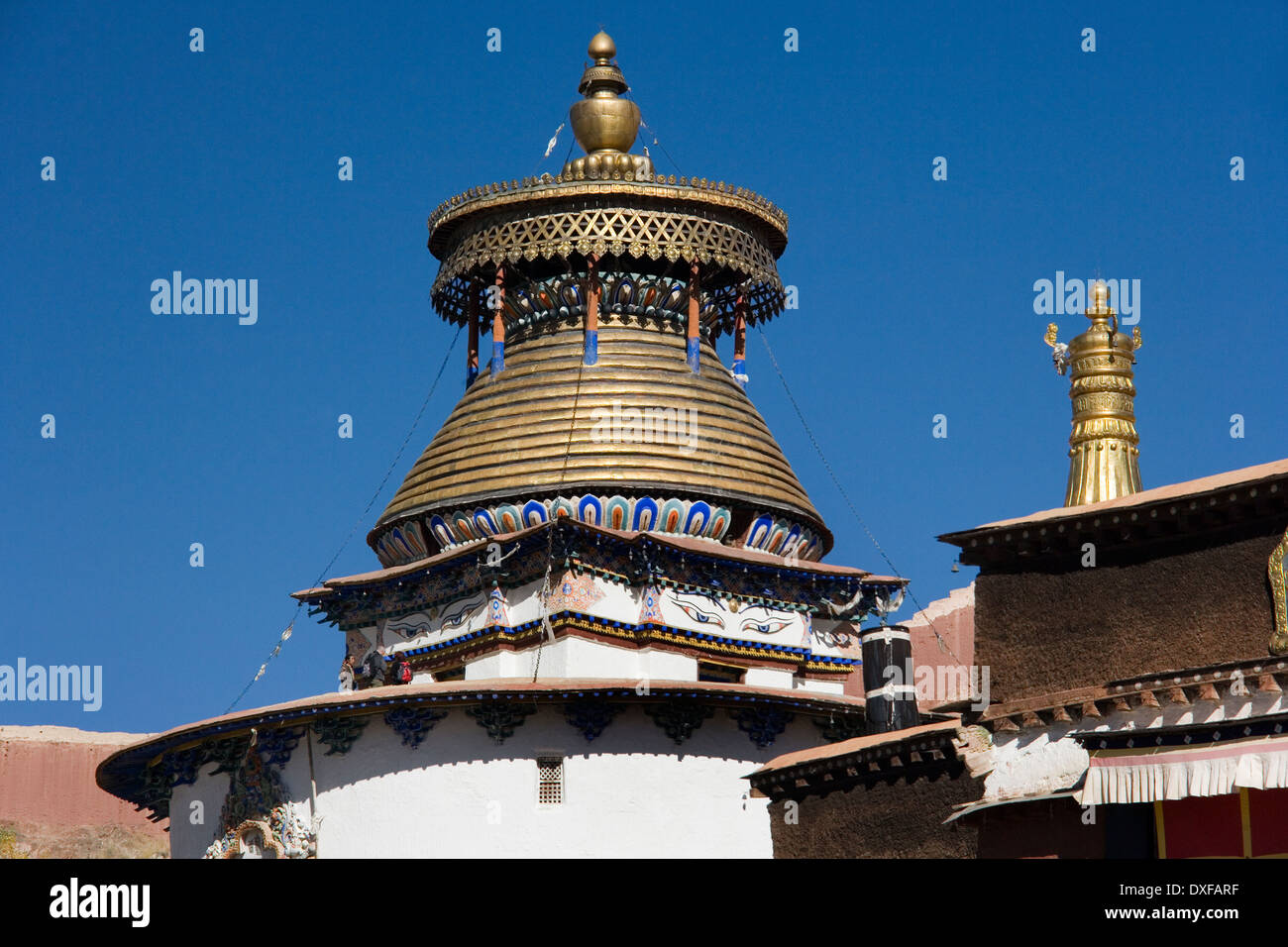 The Kumbum Stupa at Gyantse in the Tibet Autonomous Region of China ...