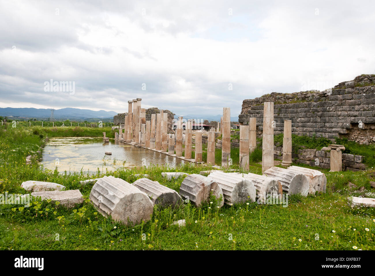 Ancient Roman ruins in Magnesia, Turkey Stock Photo - Alamy