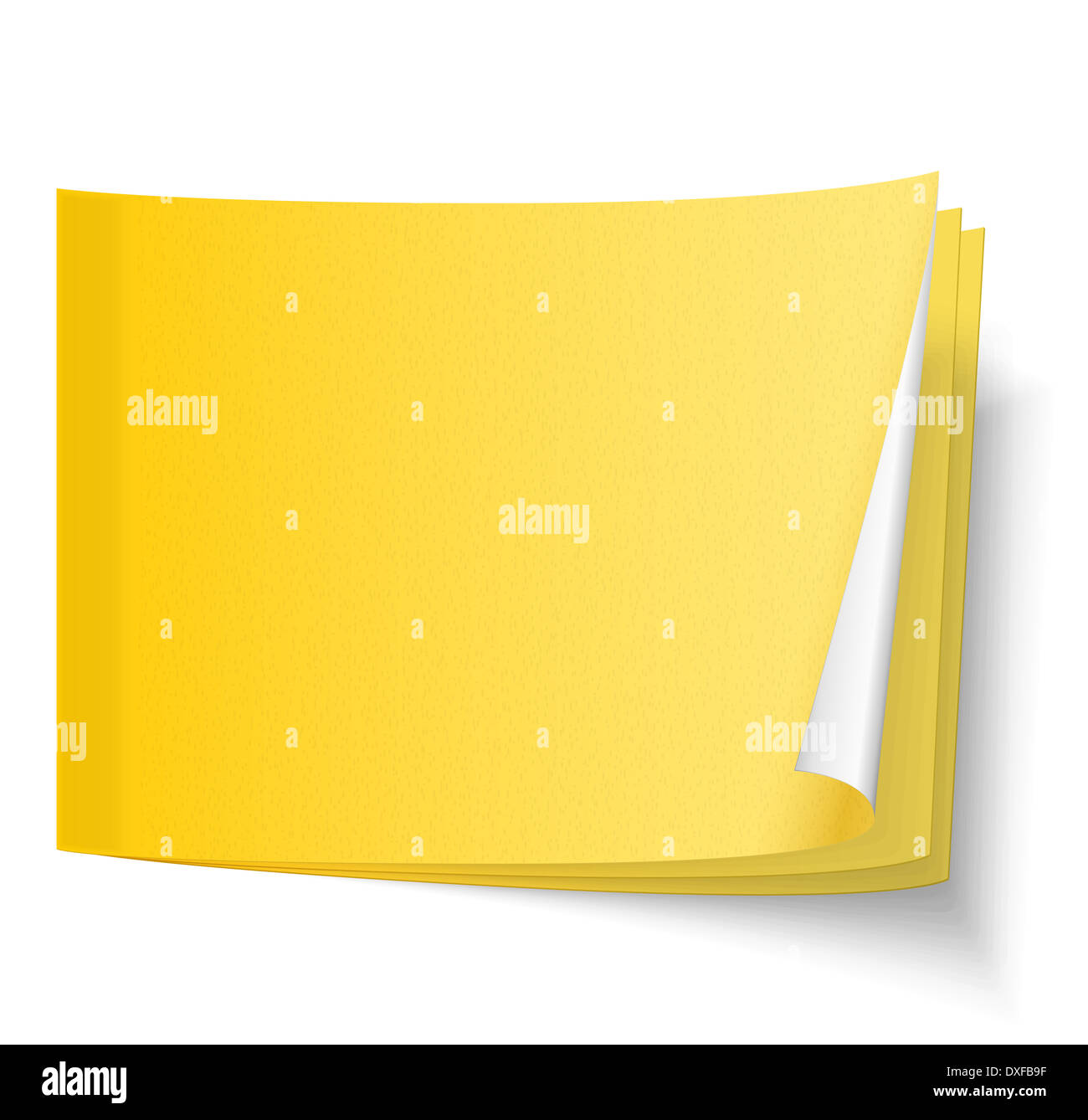 Blank yellow sticky paper notes Stock Photo - Alamy