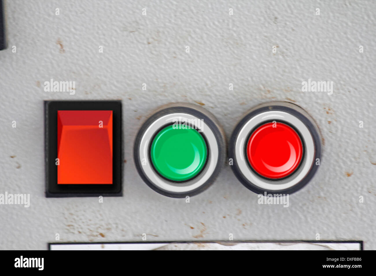 On-Off Switch of Analogue Voltage meter, Stabilizer Stock Photo - Alamy