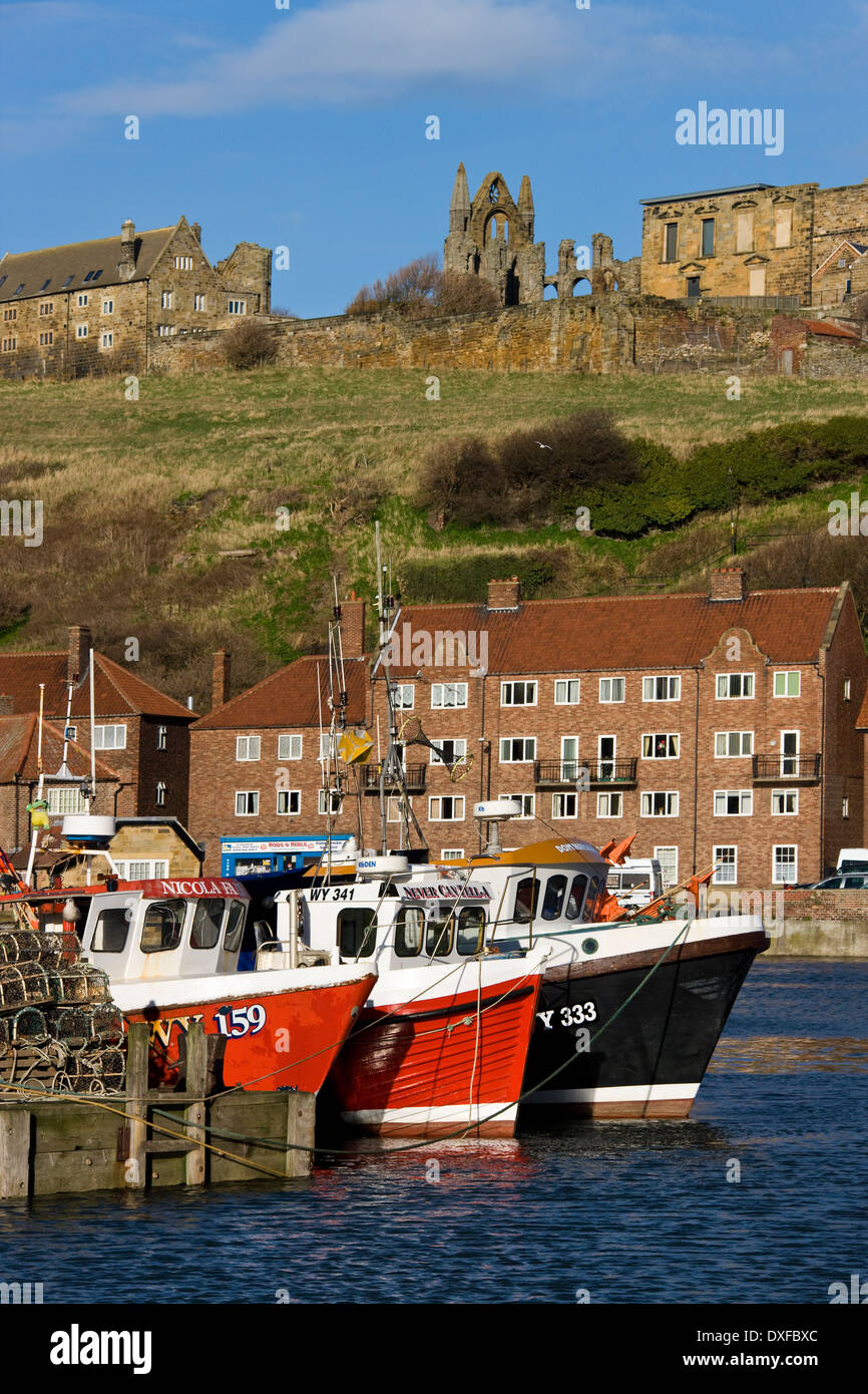 Coastal town of Whitby in North Yorkshire in the United Kingdom Stock ...