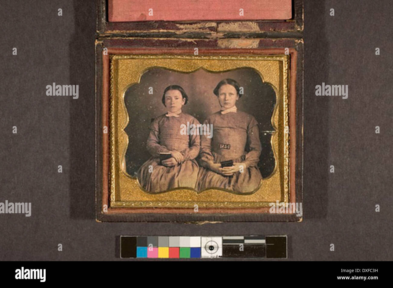 A portrait photograph of Annis Cribb and Nancy Eunice Cribb, the ...