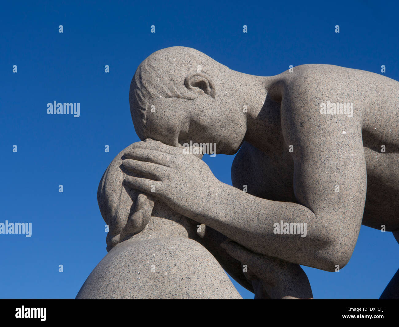 Frognerparken, the Vigeland sculpture park in Oslo Norway granite, male ...