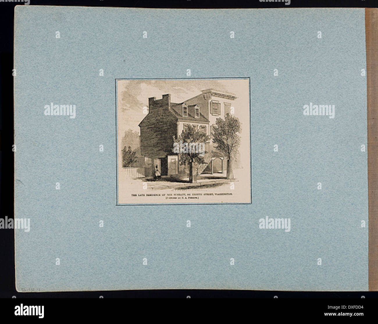 A photograph of the former residence of Mrs. Mary Surratt, located at ...