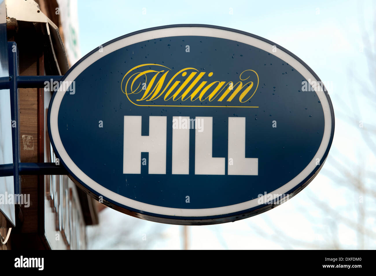William Hill betting shop sign Stock Photo - Alamy