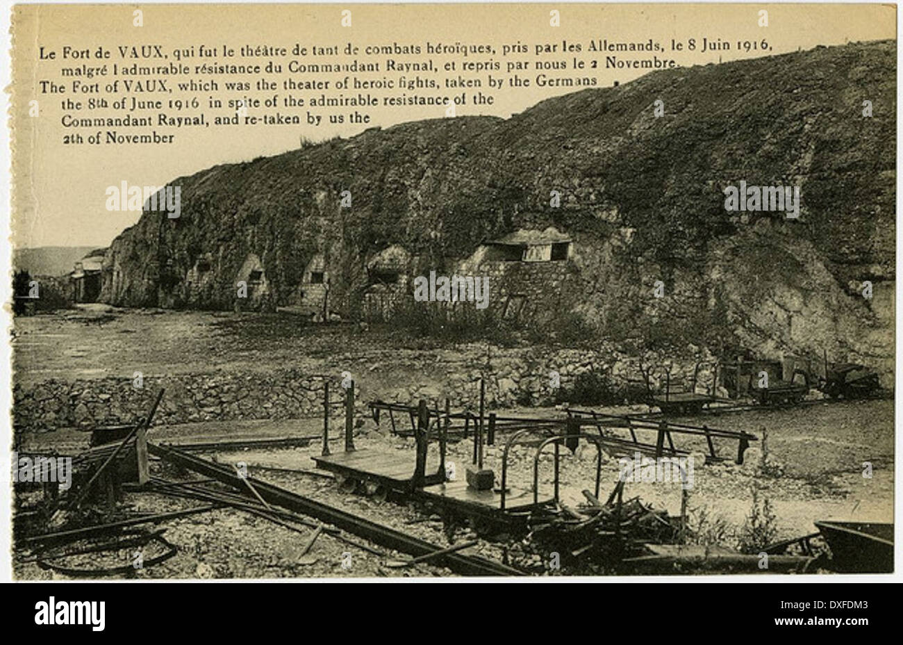 The Fort of VAUX Stock Photo - Alamy