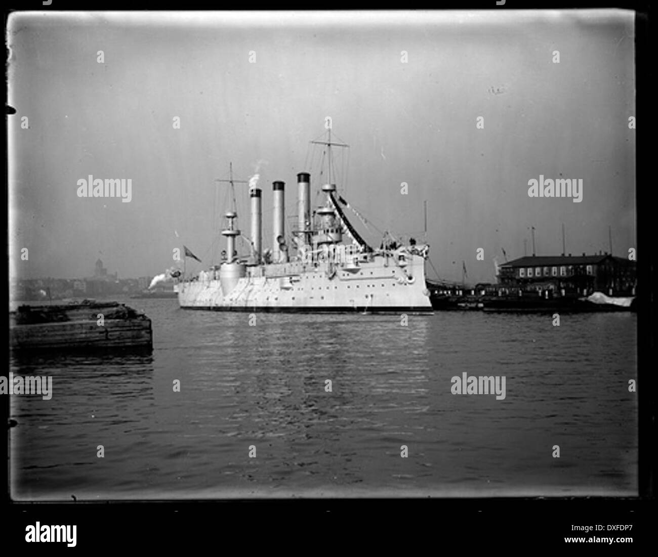 The U.S.S. Brooklyn, a historic ship of the U.S. Navy, is featured in ...