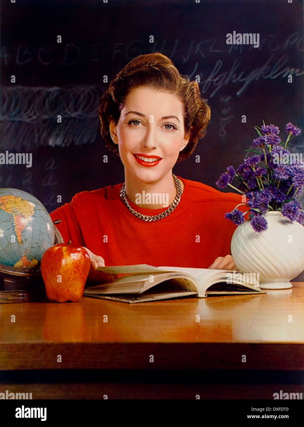 1950s classroom teacher hi-res stock photography and images - Alamy