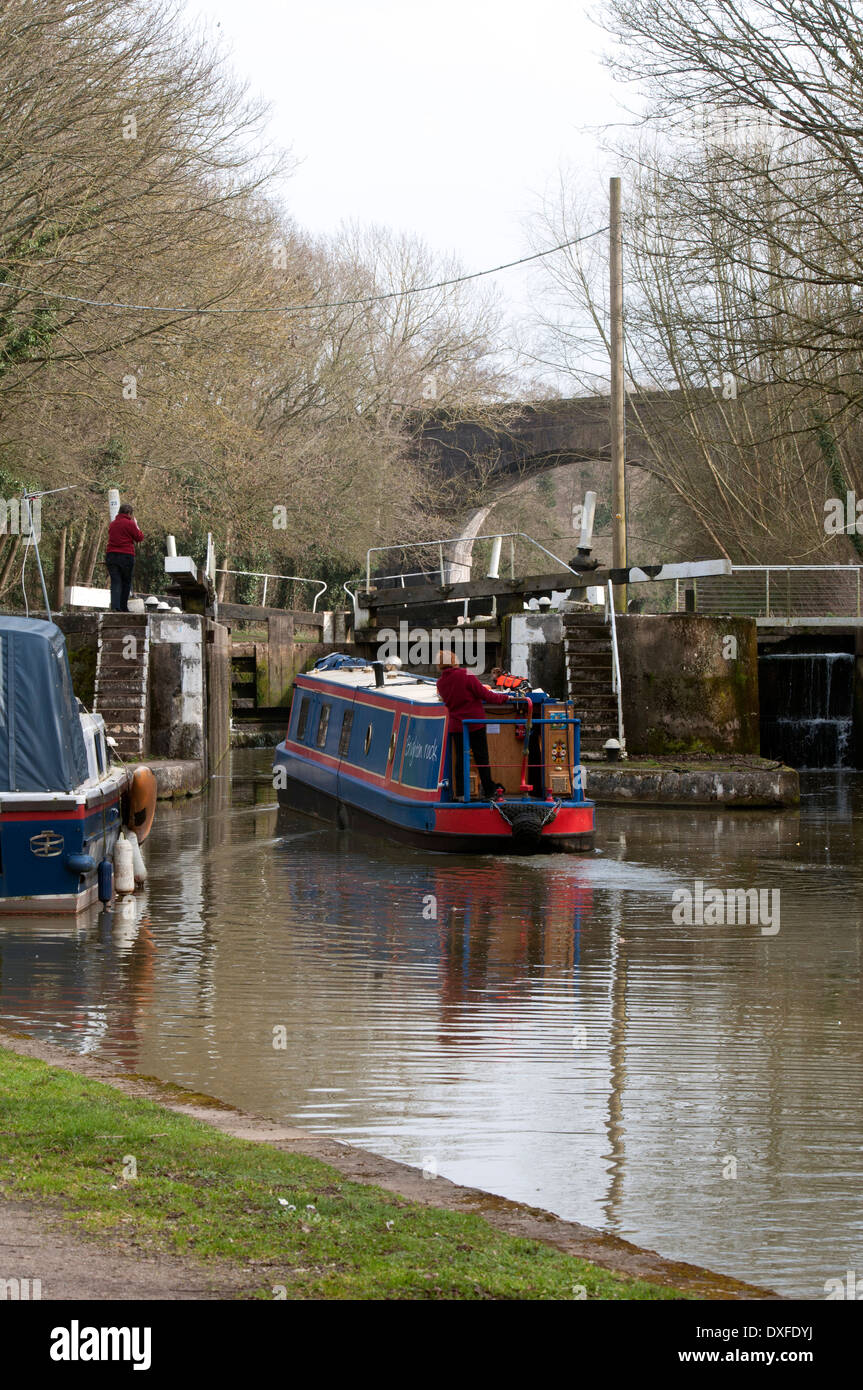 Radford Bottom Lock, Grand Union Canal, Radford Semele, Warwickshire ...